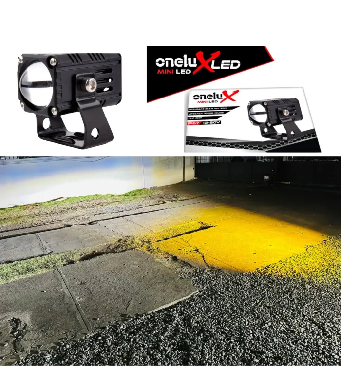 Proyector Mini LED | 6000K Luz Baja | 3000K Luz Alta