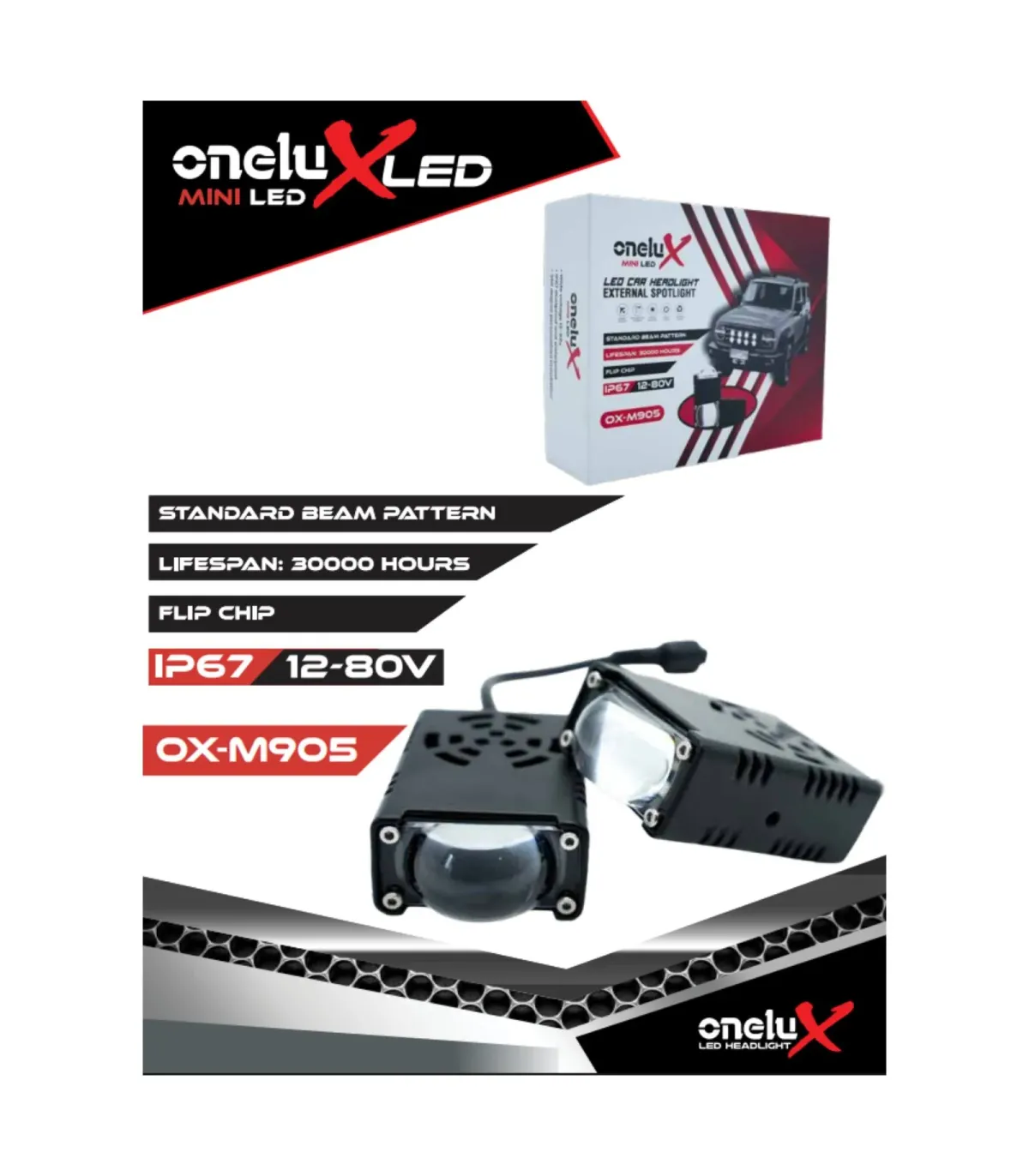 Mini Foco Proyector LED 30W Onelux OX-M905 | Venta en RD