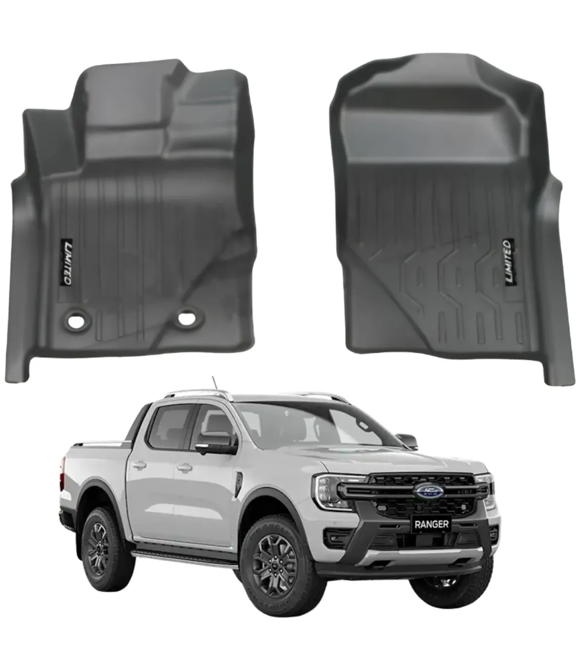 Alfombras Limited Ford Ranger 2023+ | Tipo Bandeja Next-Gen | Auto Fashion